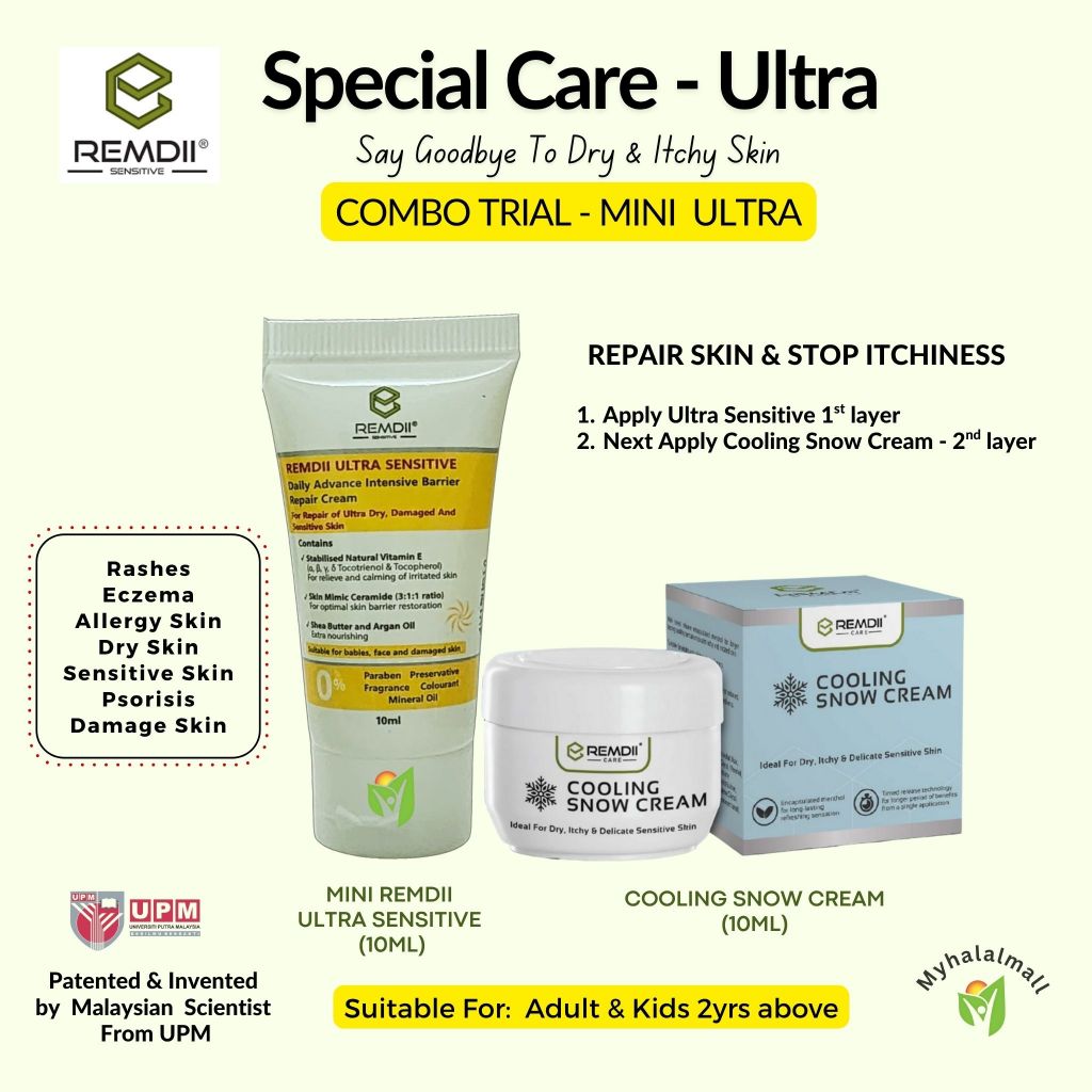 REMDII SPECIAL CARE ULTRA SENSITIVE Repair Cream Krim Gatal Eezema ...