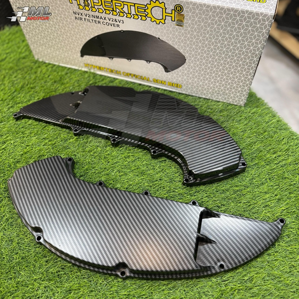 HYPERTECH PRO AIR FILTER CVT COVER NVX V2 / NMAX V2 & V3 MATTE CARBON ...