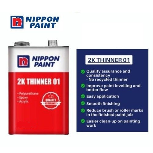 MKR 1L Nippon Paint 2K Thinner 01 / Epoxy Thinner/ Minyak Tanah Campur | Shopee Malaysia
