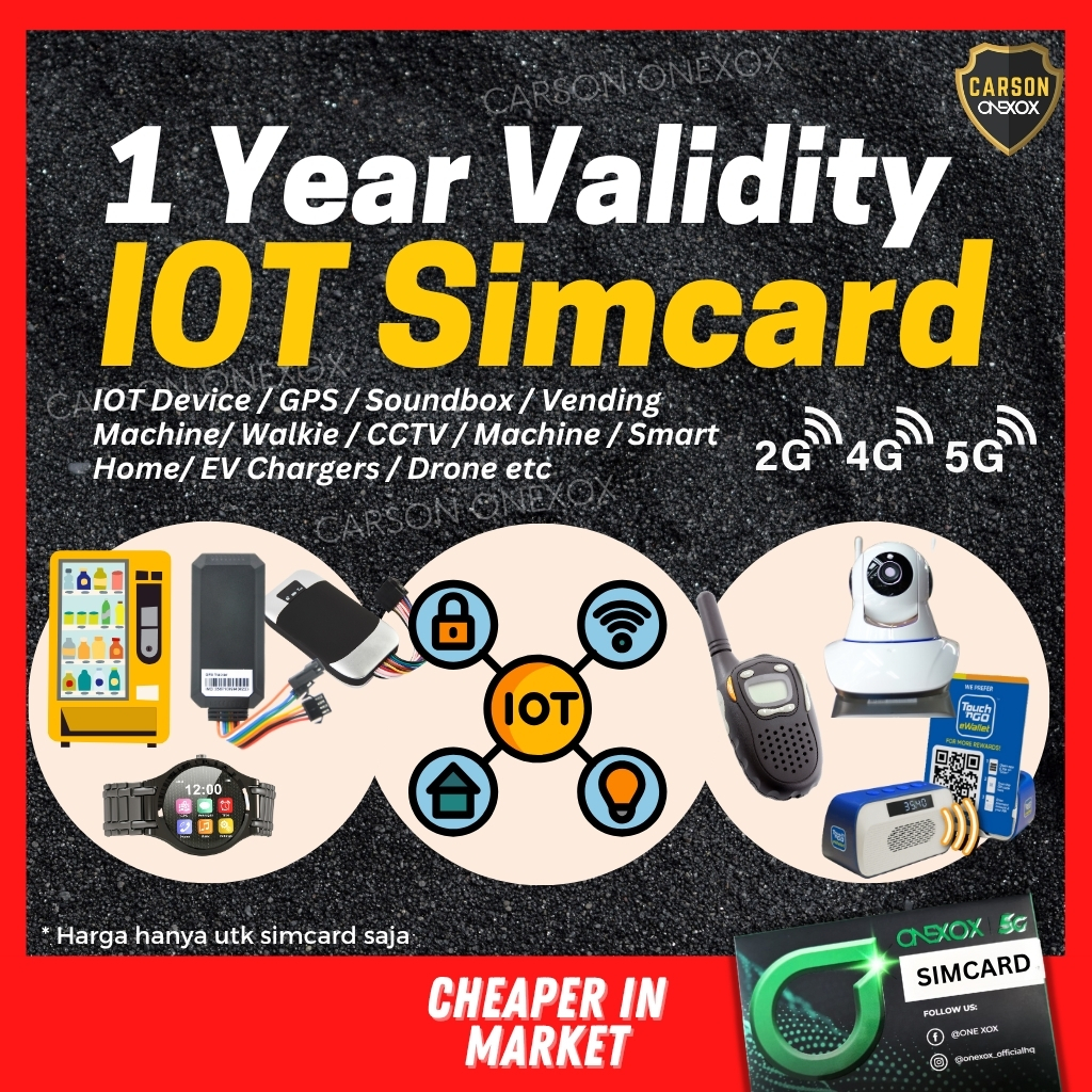 1 Year Validity IOT M2M SIM Card, No Contract, 2G 4G 5G SIM for GPS, CCTV, Soundbox, Smartwatch ...