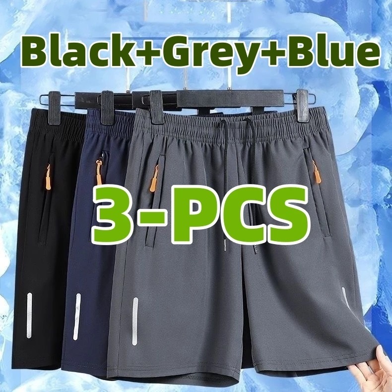 COD with zipper pocket ice silk shorts fast furious shorts Plus Size ...
