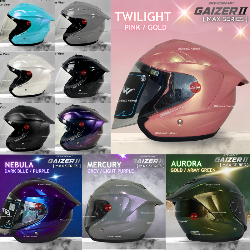 (READY STOCK) Gracshaw Helmet NEW G838 GAIZER 2 GAIZER II VERSION 2 ...