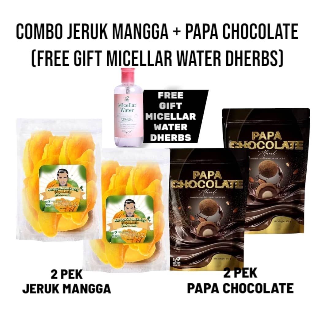 DHERBS COMBO JERUK MANGGA (2PACK)+ PAPA CHOCOLATE (2PACK) PERCUMA ...