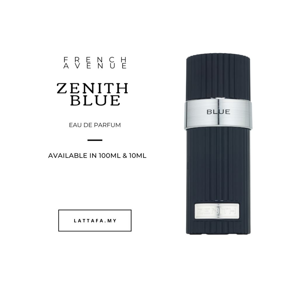 French Avenue Zenith Blue l Eau De Parfum l Man 100ml & 10ml | Shopee ...