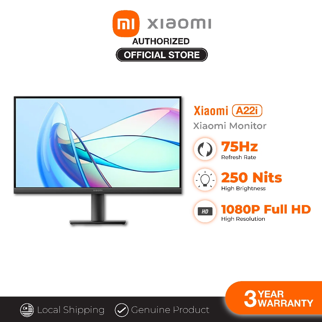 Xiaomi Monitor A22i | FHD | 75 Hz Refresh Rate | 178° Wide Viewing ...