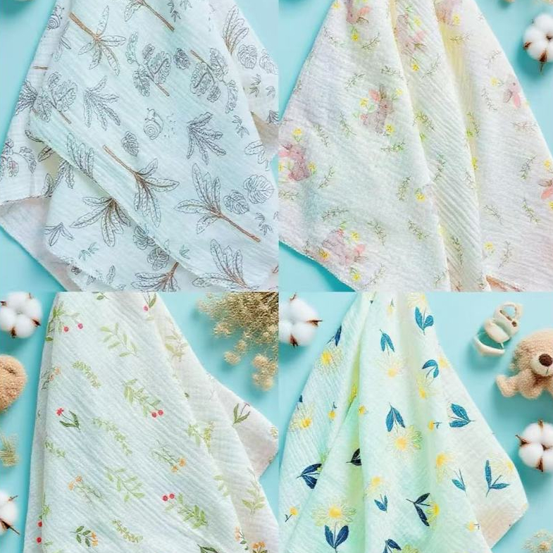 Muslin Swaddle Blanket Cotton Cloths Baby newborn wrapper selimut ...