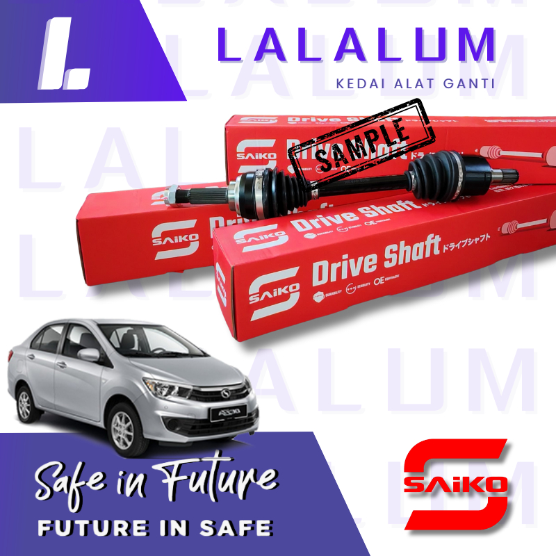 SAIKO JAPAN QUALITY PERODUA BEZZA 1.3 DRIVE SHAFT ASSY LH/KIRI RH/KANAN ...