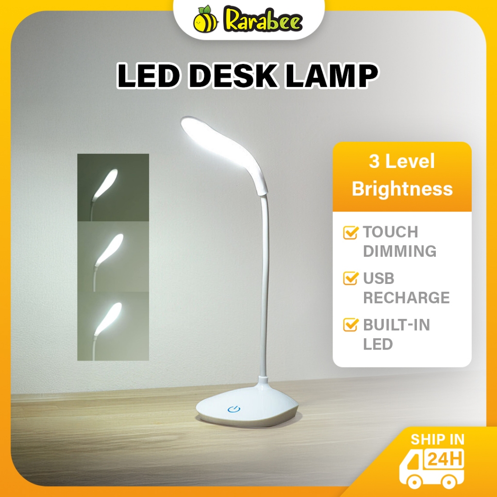 Led Foldable Table Lamp Lampu Meja 3 Mode Dimmable Touch Sensor Eye ...