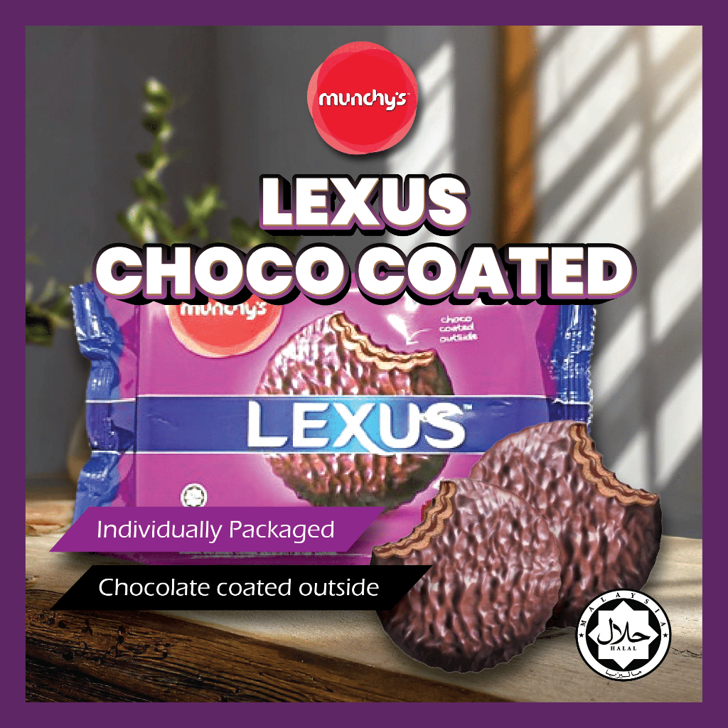 Munchy's LEXUS Choco Coated Biscuits - Chocolate (80g) | Shopee Malaysia