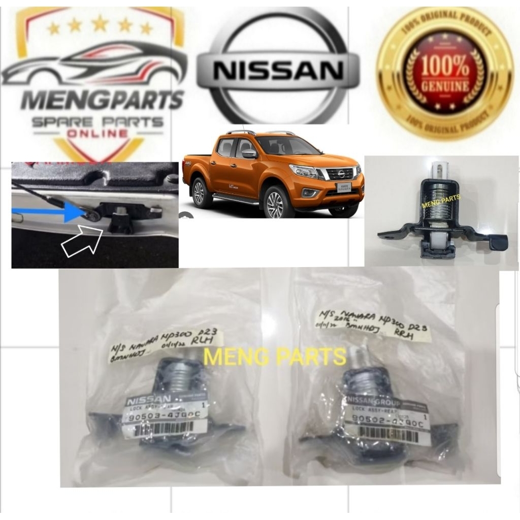ORIGINAL NISSAN NAVARA NP300 & PRO X 2015Y-2022Y REAR BONNET LOCK RH ...