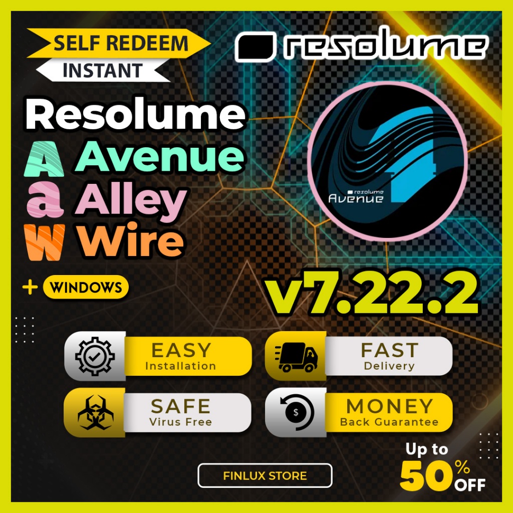 [SELF REDEEM] Resolume Avenue v7.22.2 | Resolume Alley | Resolume Wire For Windows (64-Bit ...
