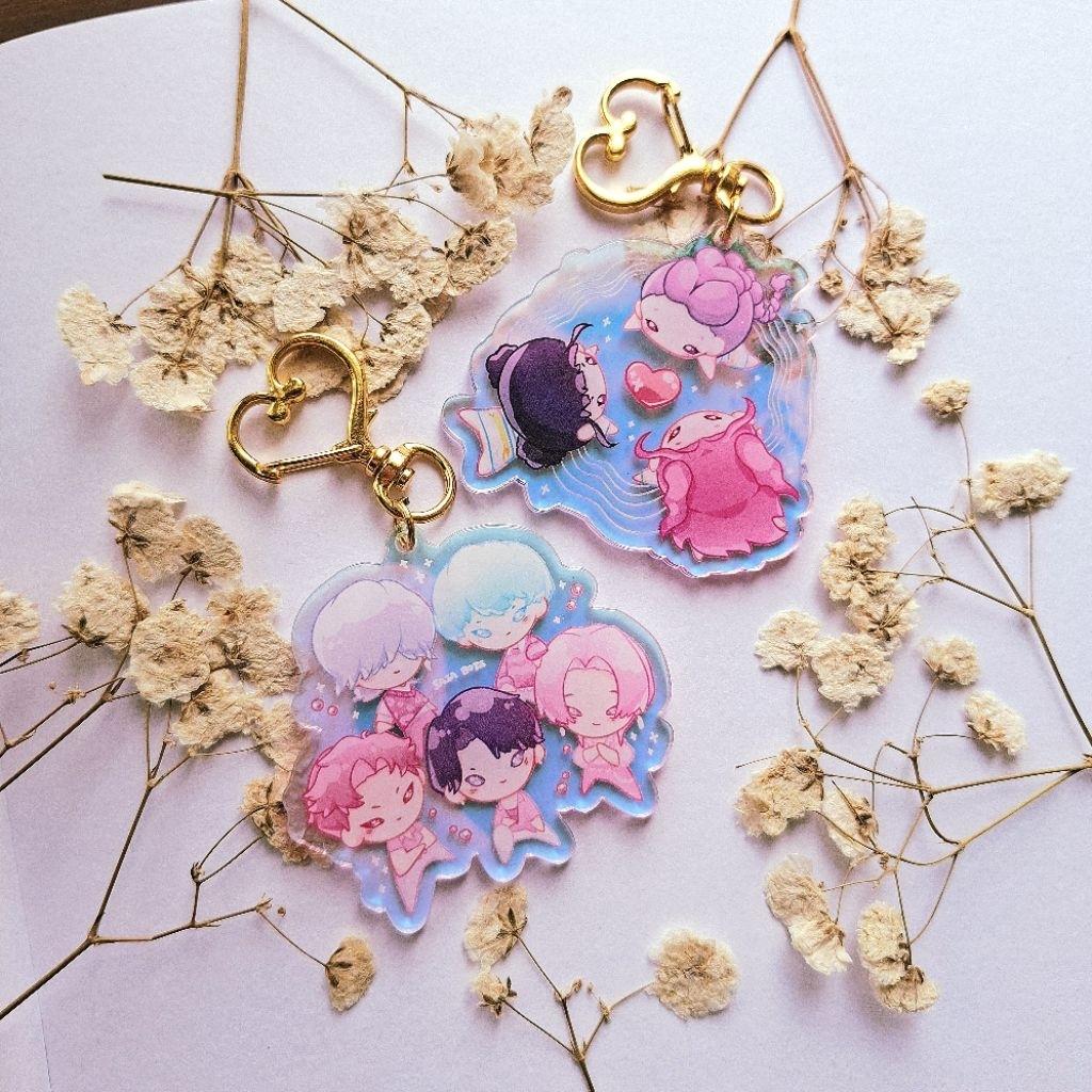 Kpop Demon Hunters Huntrix Saja Boys Cute Fanart Acrylic Keychains | Shopee Malaysia