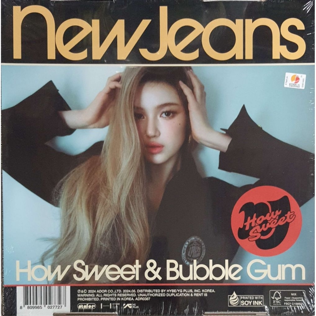 NewJeans - How Sweet & Bubble Gum (CD) | Shopee Malaysia