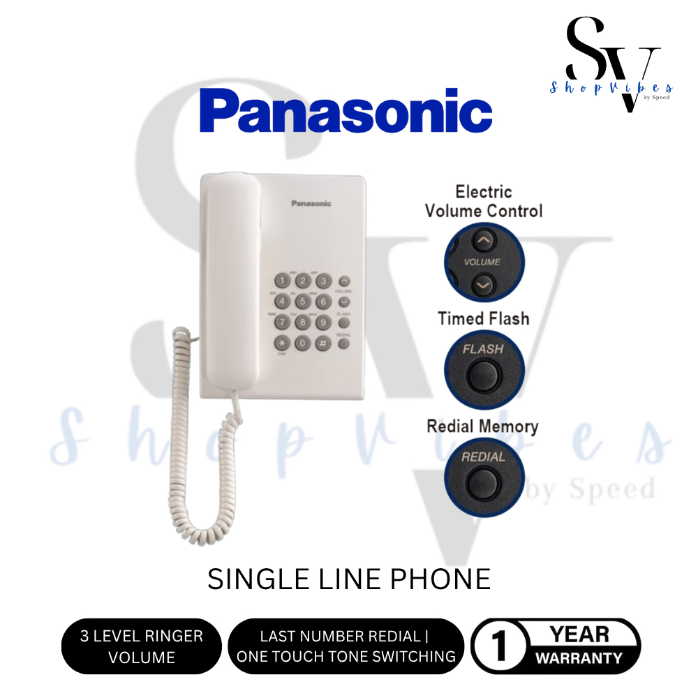 PANASONIC SINGLE LINE PHONE KX-TS500ML | Shopee Malaysia