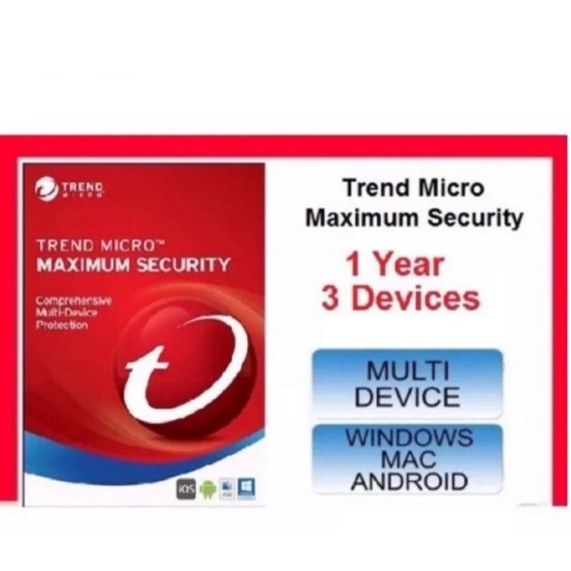 [ Genuine ] Trend Micro Maximum Security 2025 - 1 Year 3 Device | Shopee Malaysia