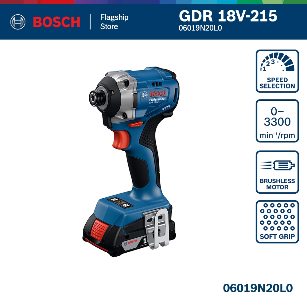 BOSCH GDR 18V-215 Professional Cordless Impact Driver - 06019N20L0 ...