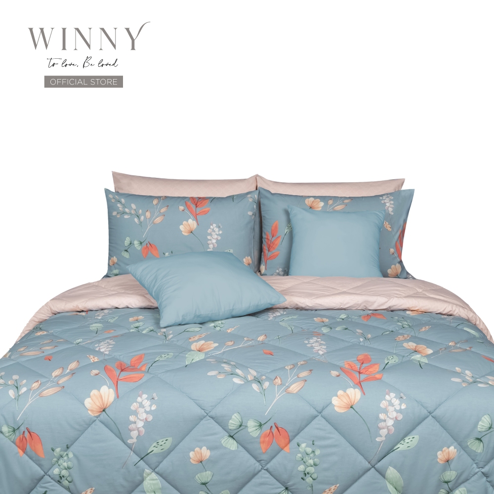 WINNY Floreal Pure Cotton Fitted Sheet Set | 680 TC (Super Single ...