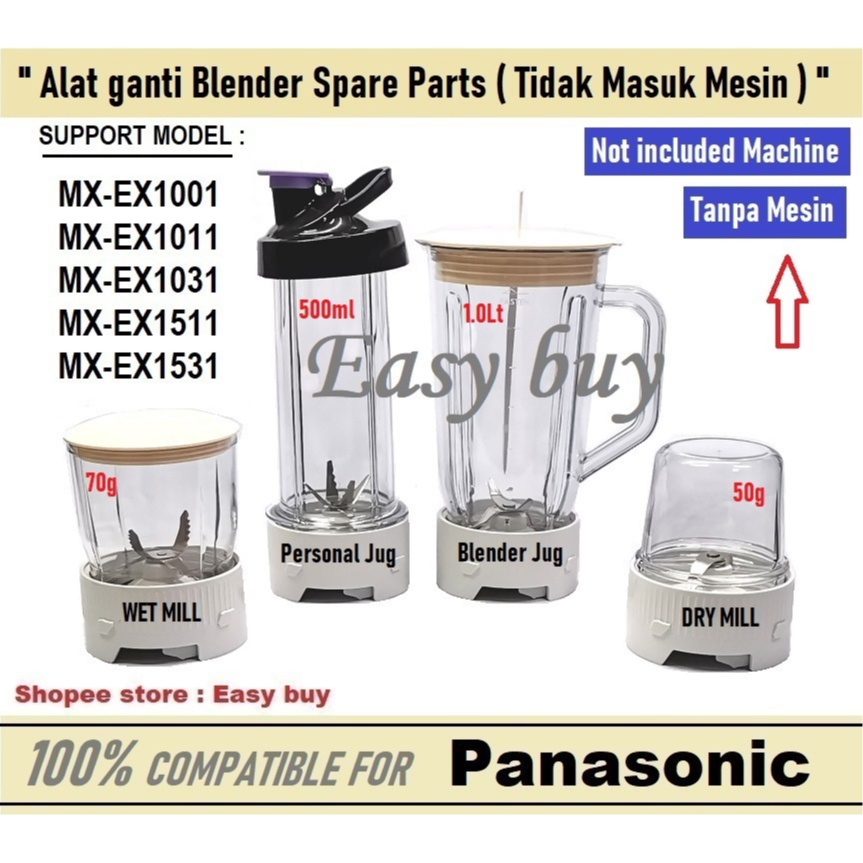 NEW Panasonic Blander Jug Spare Parts support model MX-EX1001 MX-EX1011 ...