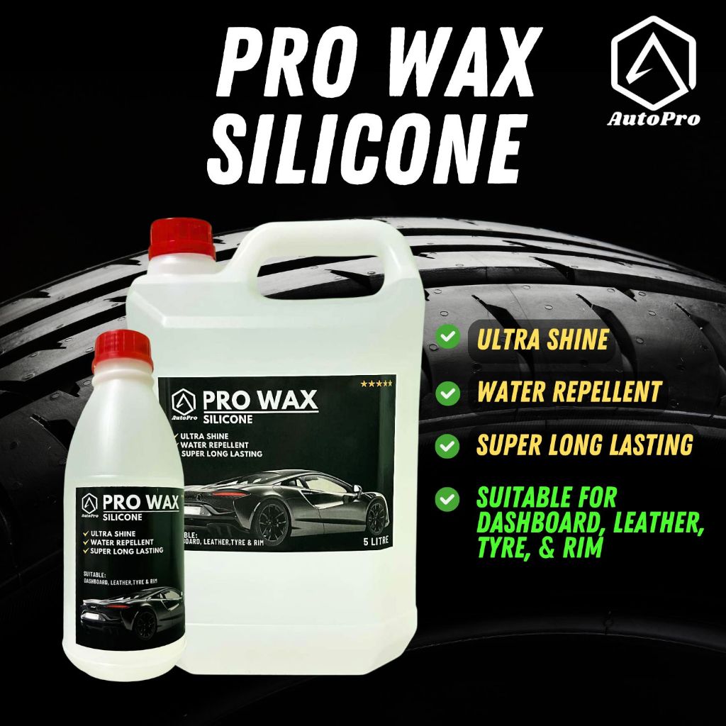 [ULTRA SHINE] Autopro 1L/5L Silicone PRO WAX Pure Tyre Silicone Wax ...