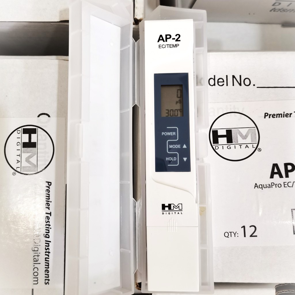 Aquapro HM Digital AP-2 EC Meter Hydroponics Fertigasi Baja AB Water ...