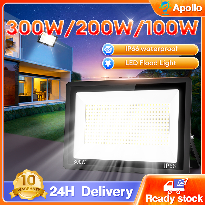 【Ready stock】300W/200W/100W/70W50W/20W LED Flood Light Spotlight PIR Motion Sensor Floodlight ...