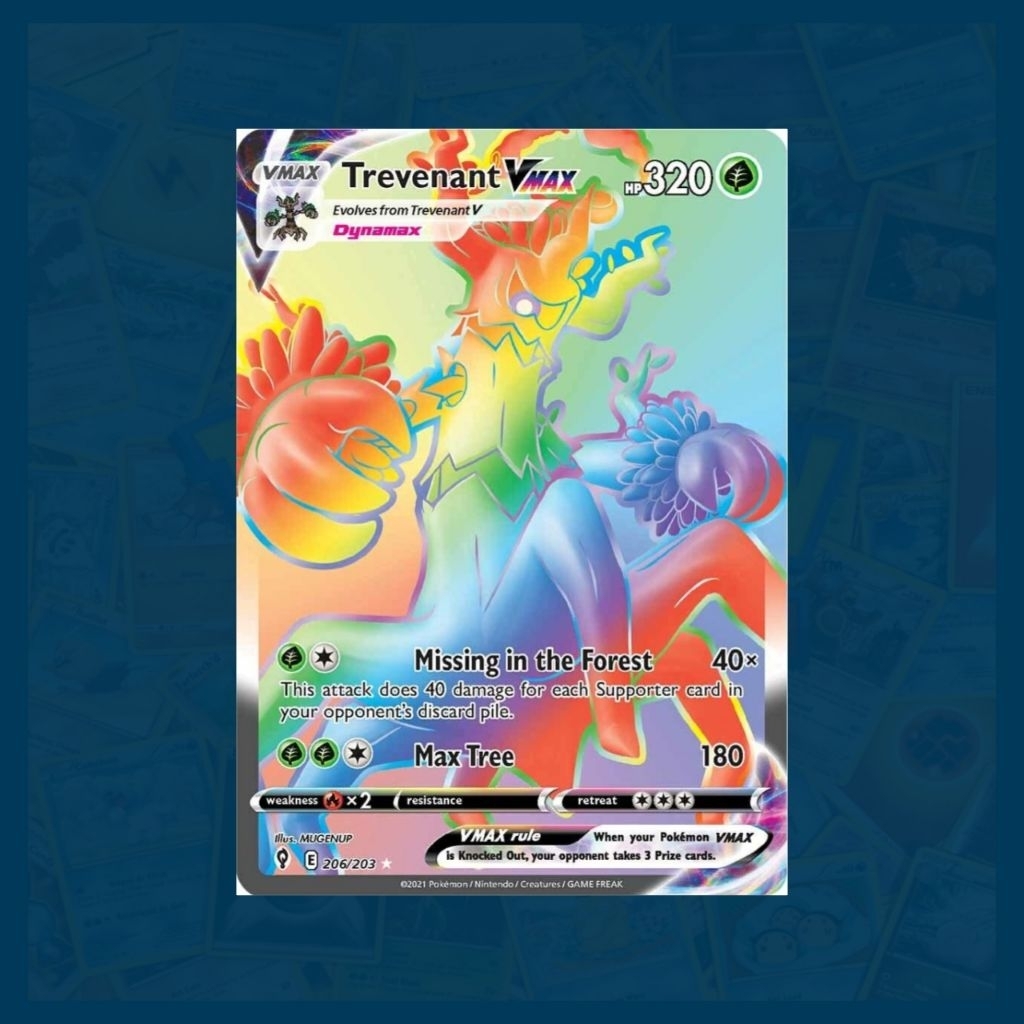 Trevenant VMAX (206/203) Hyper Rare | Evolving Skies | Pokemon TCG Card ...
