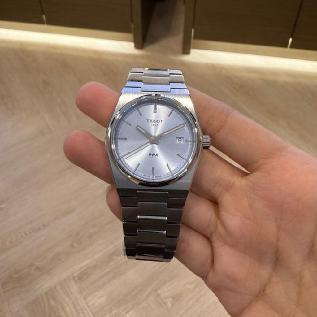 Tissot PRX Quartz Light Blue MB - 35mm | Shopee Malaysia