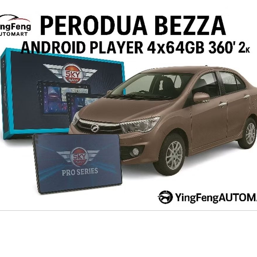 Perodua Bezza Android Player 4x64gb 360* 2k sky audio FYT-7862 pro ...