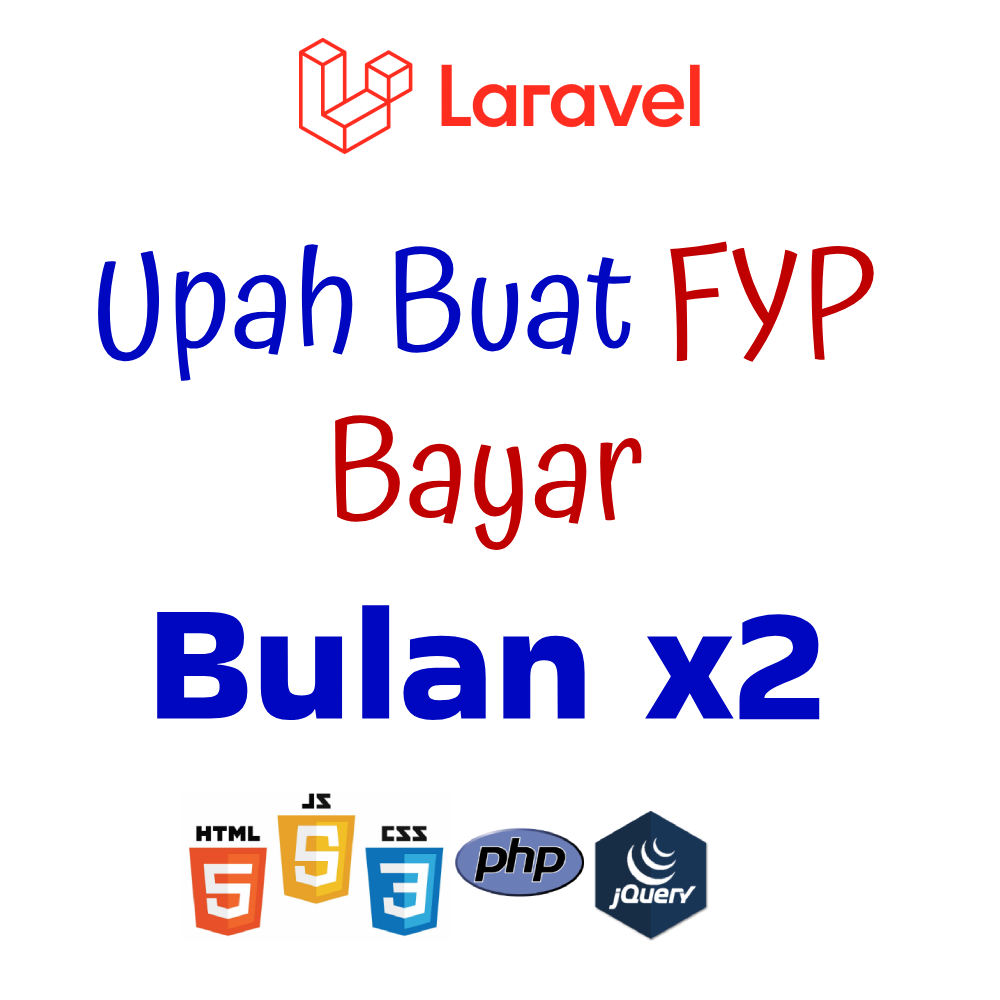 [FYP Web Dev] Final Year Project with Laravel + HTML CSS JS PHP jQuery | Shopee Malaysia