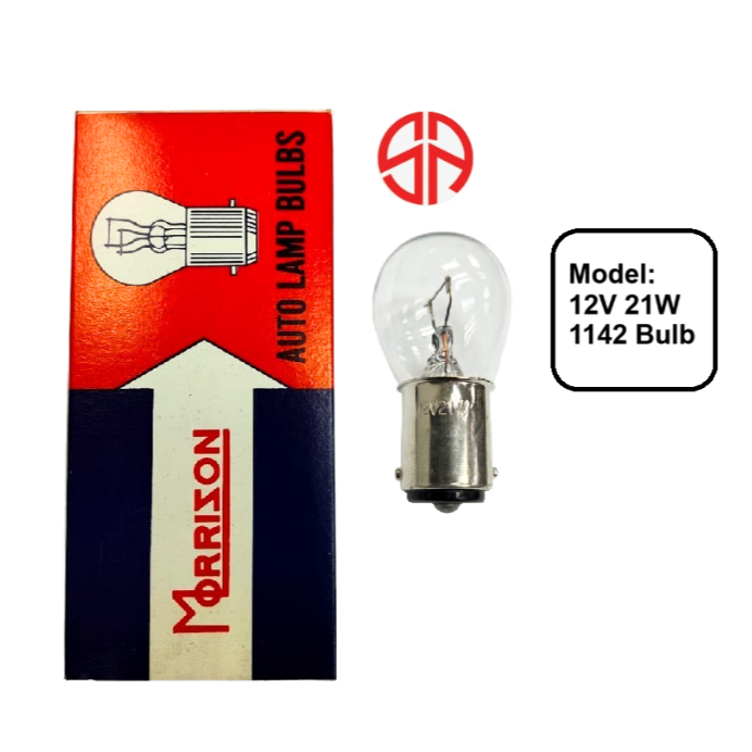 12V 21W 1142 Bulb BA15d Morrison Halogen Signal Brake Tail Lamp Light ...