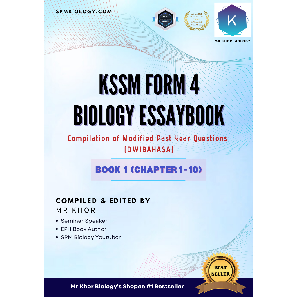 KSSM Form 4 Biology Essay Book | Buku Esei Biologi Dwibahasa (Updated ...