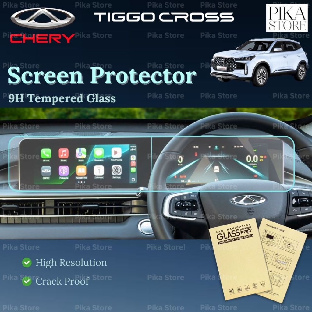 Chery Tiggo Cross Screen Protector Car Tempered Glass Infotainment ...