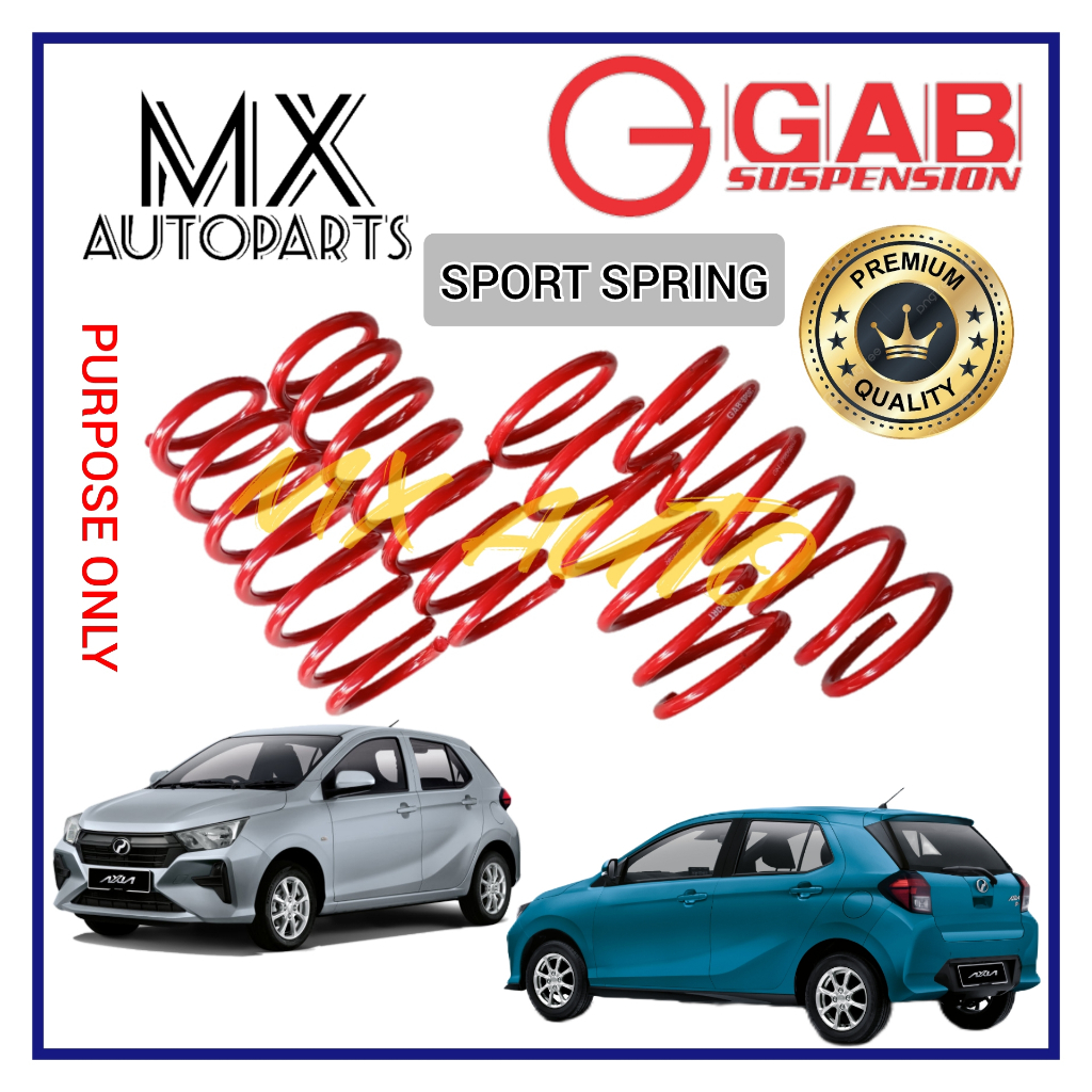 100% ORIGINAL GAB PERODUA AXIA D74A 1.0 TOYOTA AGYA 2023> SPORT SPRING ...