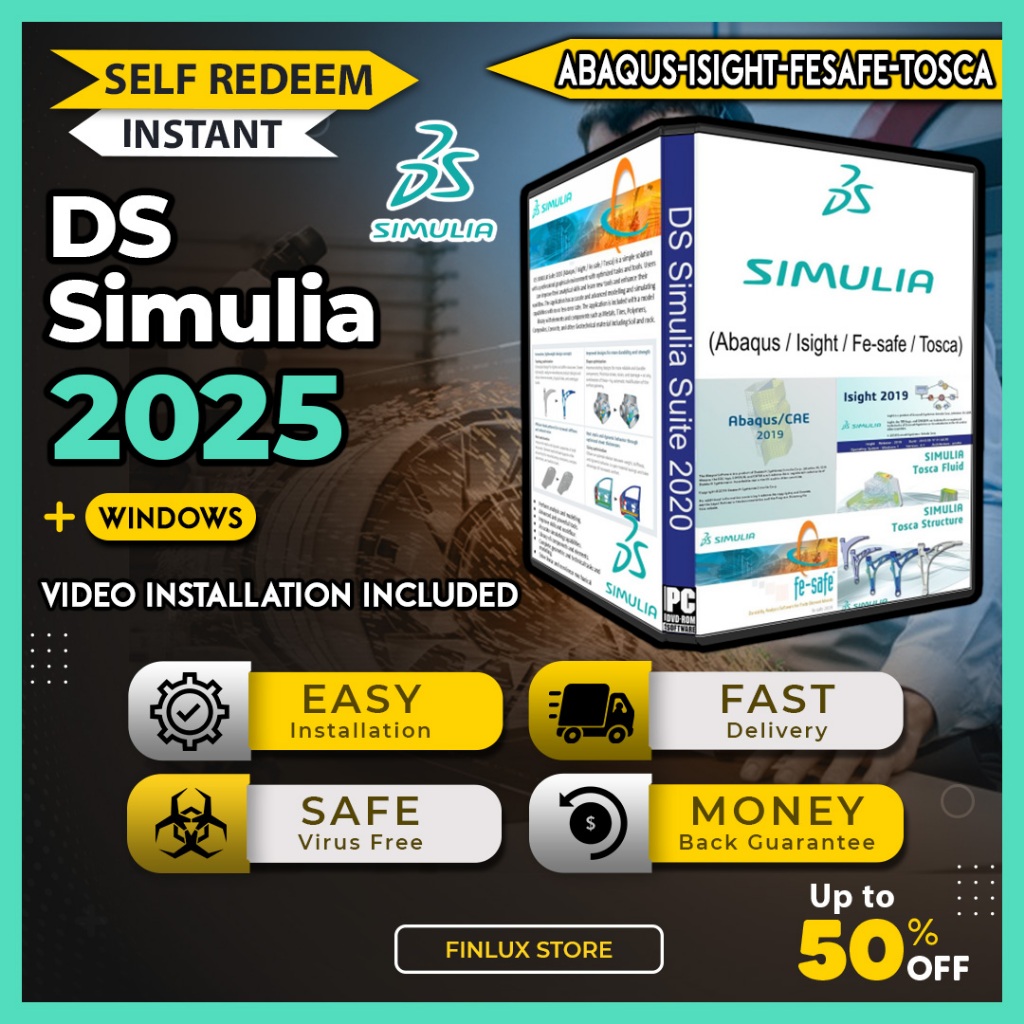 [SELF REDEEM] DS SIMULIA Suite 2025 / 2024 / 2023 / 2022 (Abaqus / Isight / Fe-safe / Tosca) For ...