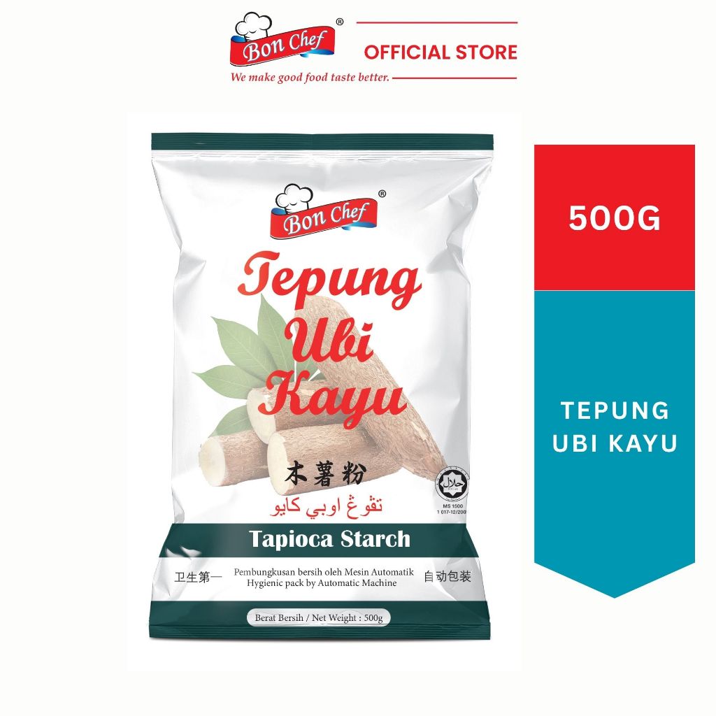 Bon Chef Tapioca Starch / Tepung Ubi Kayu - 500G x 1 PACKS | Shopee ...
