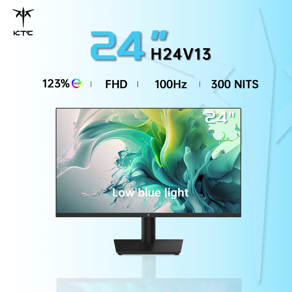 KTC 24" FHD 1080P 100HZ 1ms 123%sRGB HDR10 Low Blue Light Professional ...