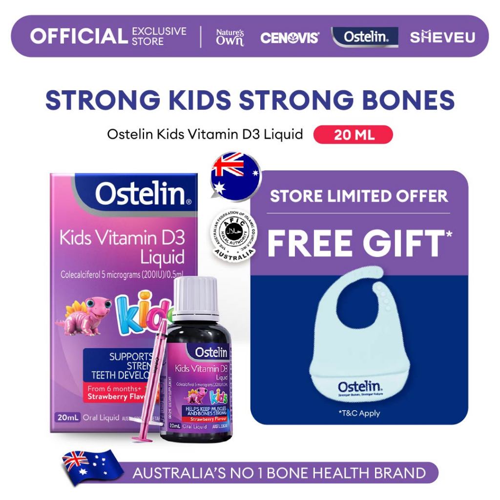 Ostelin Kids Vitamin D3 Liquid 200IU (20ml) | Shopee Malaysia