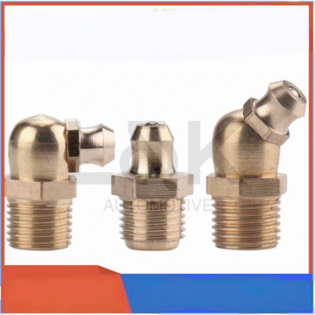 M6 M8 M10 Grease Nipple Grease Fitting (Straight/ 45Degree/ 90Degree ...