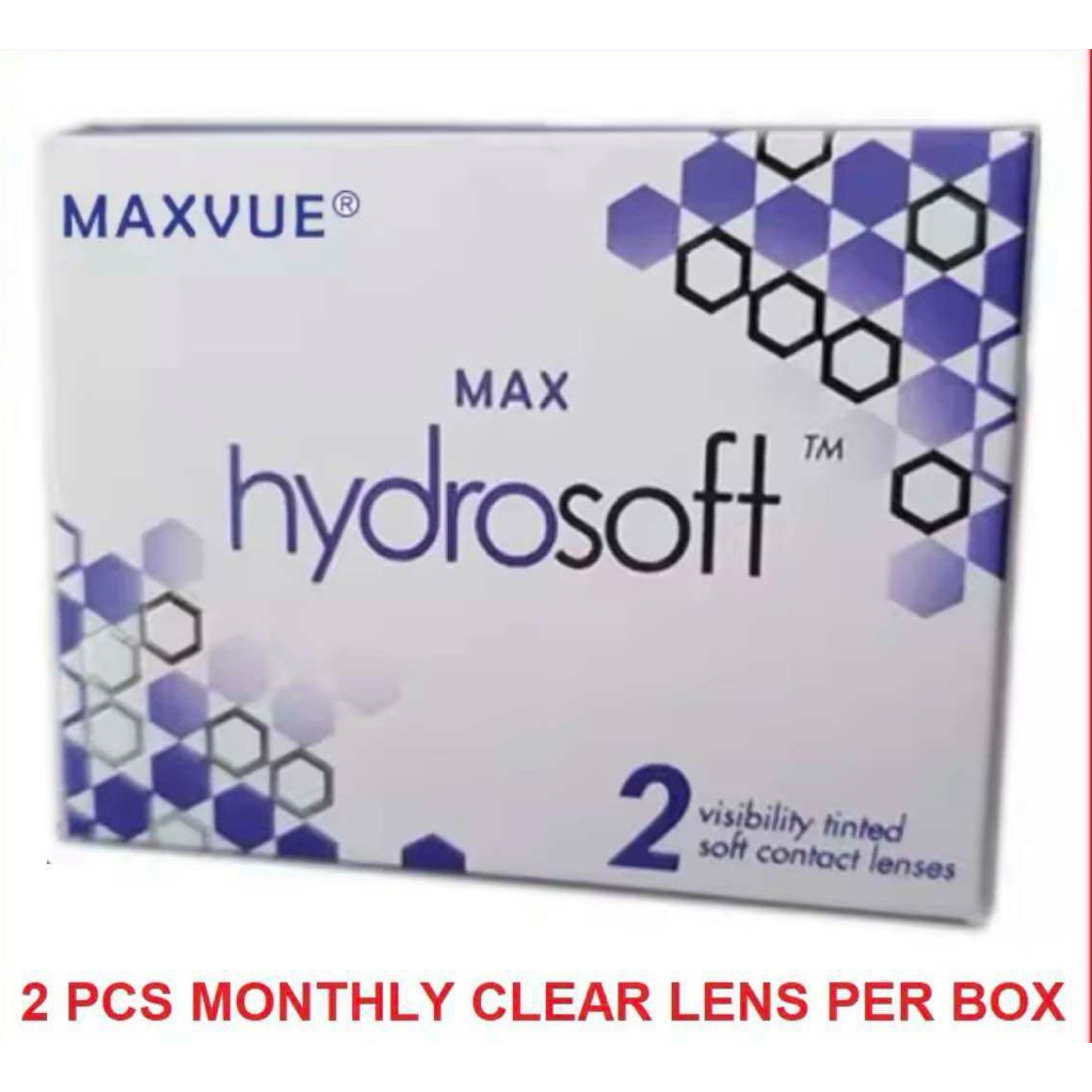 +6.00 to -15.00 Maxvue Hydrosoft Monthly Disposable Clear Contact ...