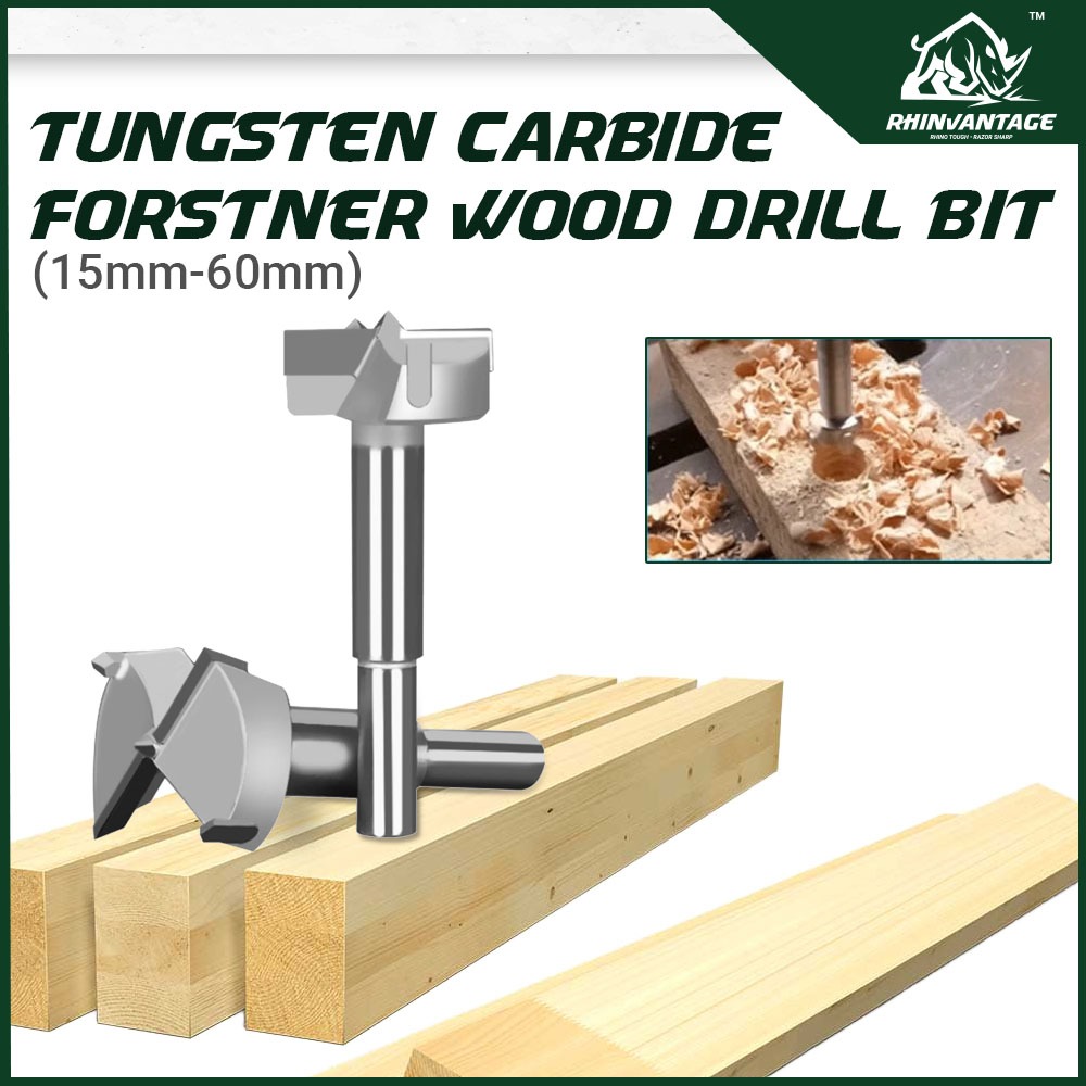 RhinVantage Tungsten Carbide Forstner Wood Drill Bit | Wood, Plastic ...