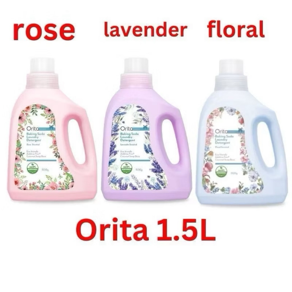 ️24 JAM POS ️Watsons ORITA Baking Soda Liquid Detergent 1500g Rose ...