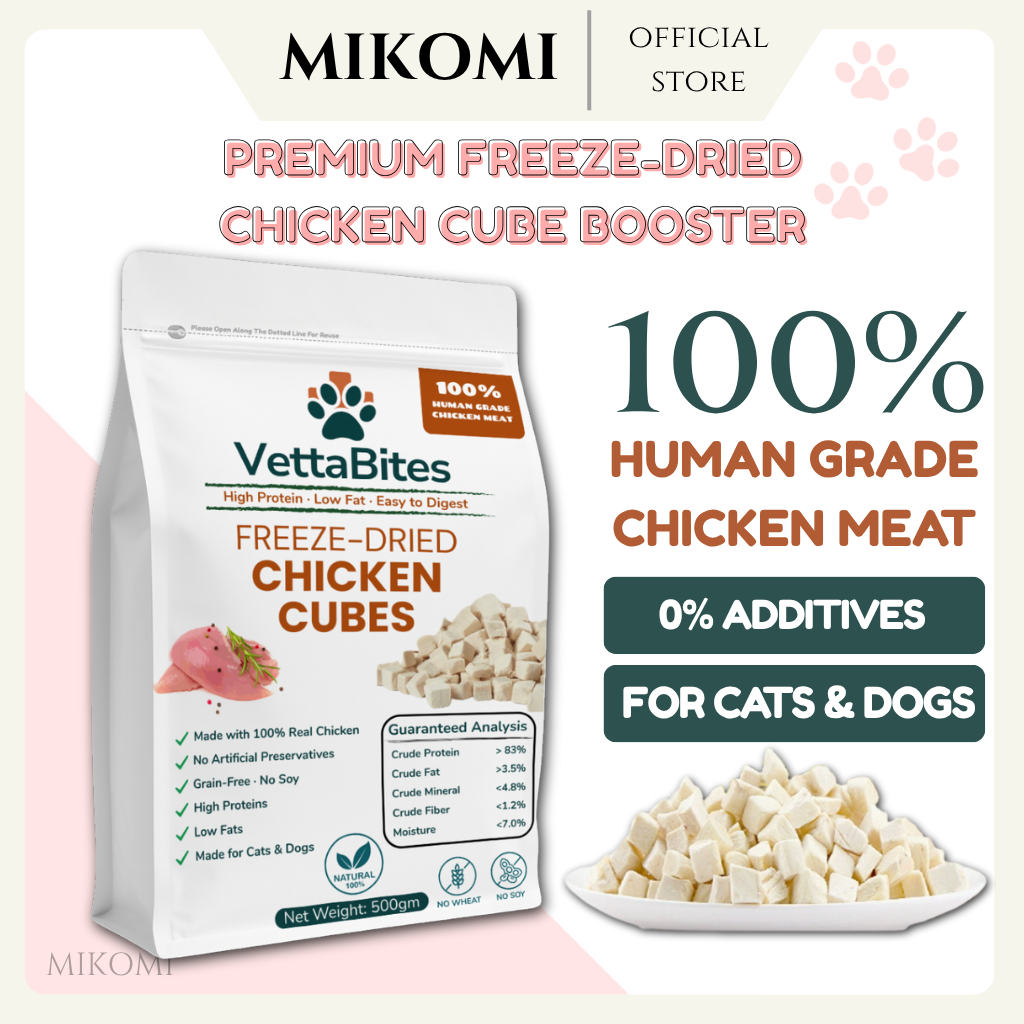VettaBites Freeze-Dried Chicken Cube | Premium Treats for Cats & Dogs ...