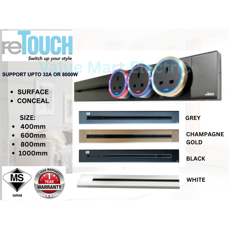 [SIRIM APPROVED] Retouch Power Track 32A and Socket Switch Universal ...