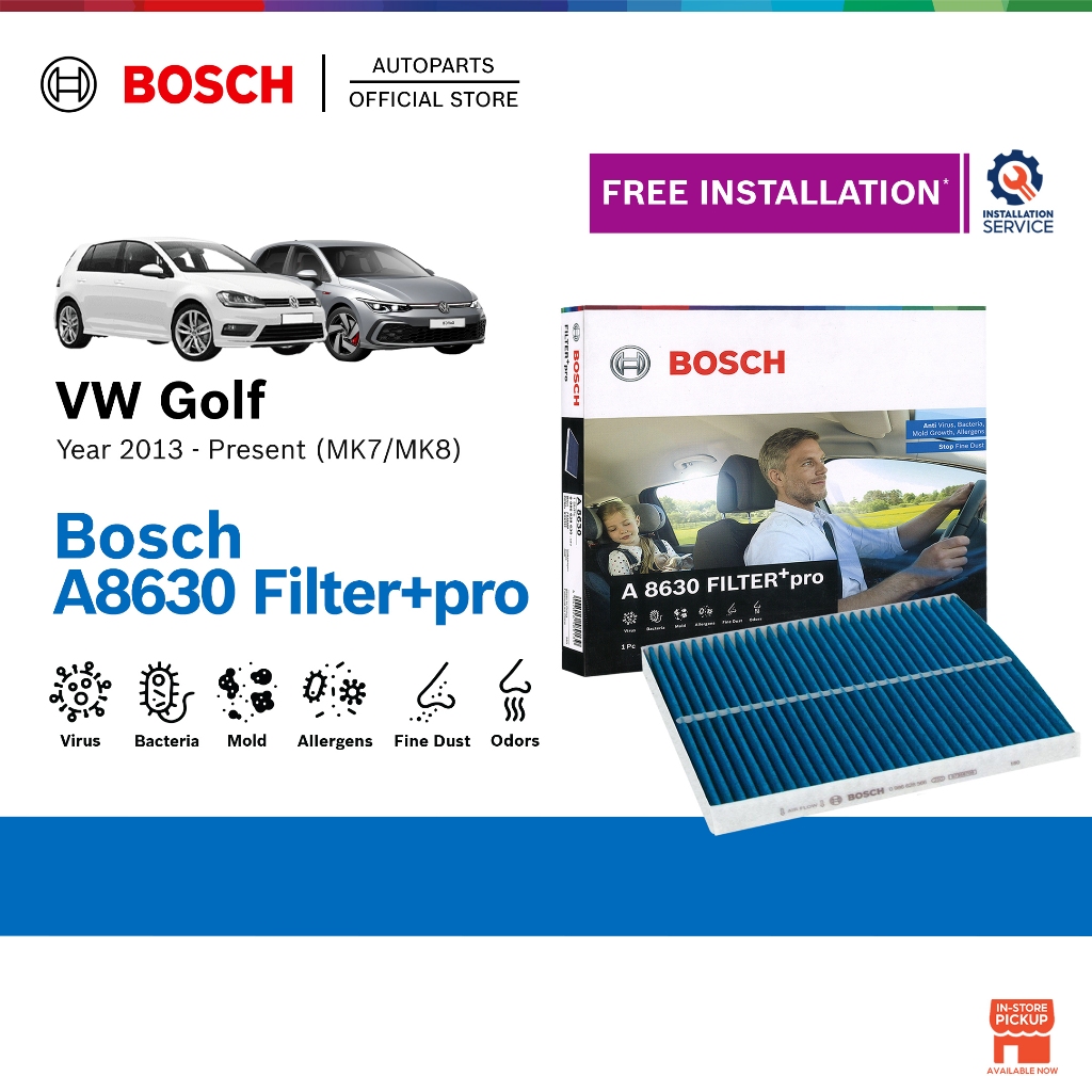 Bosch FILTER⁺pro Cabin Filter for Volkswagen VW MK7/MK8 Golf GTI R ...
