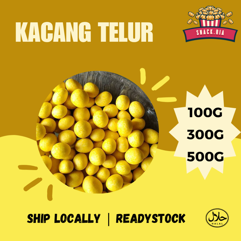 Kacang Salut Kuning / Kacang Telur (100g-500g) | Shopee Malaysia