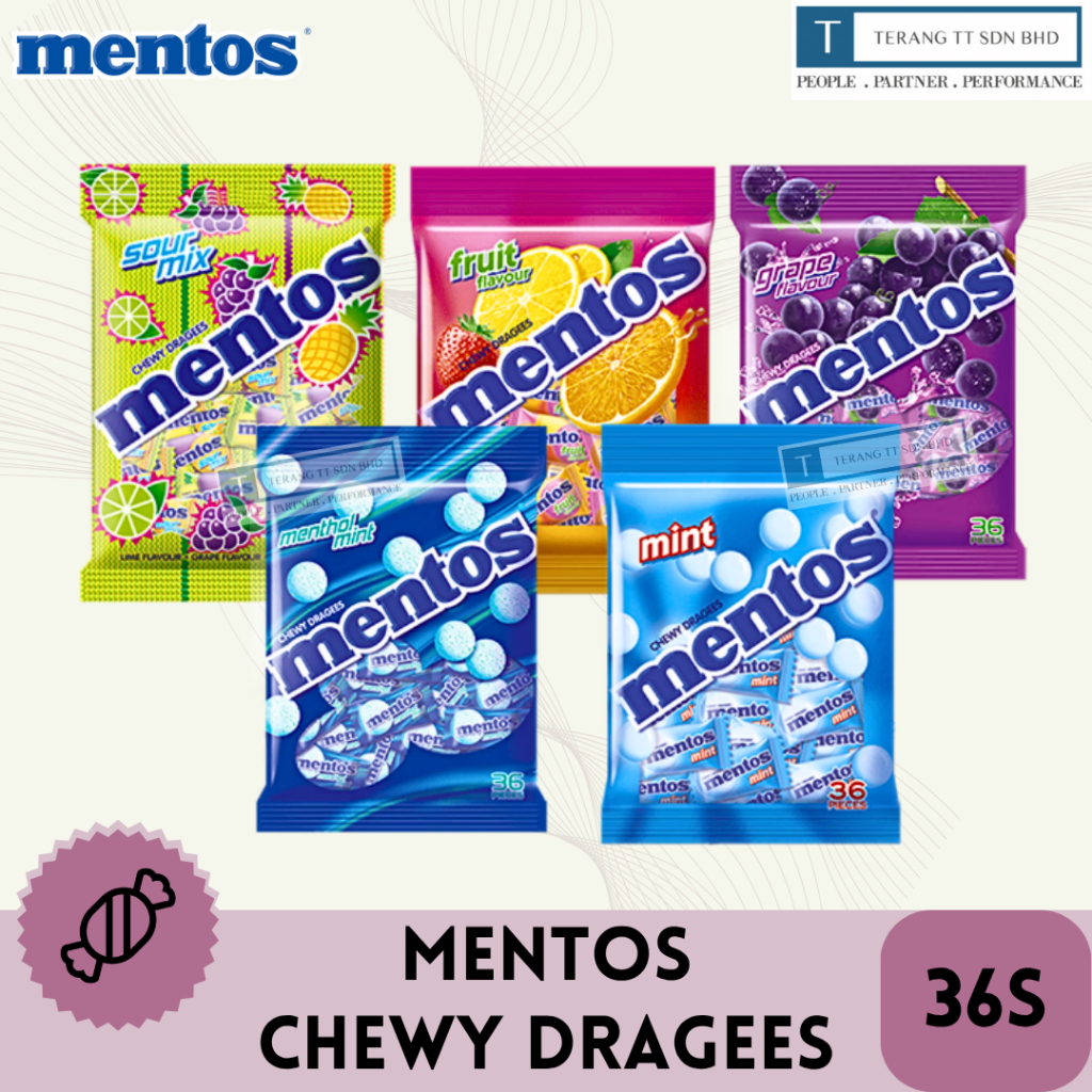 Mentos Chewy Dragees 36's | Shopee Malaysia