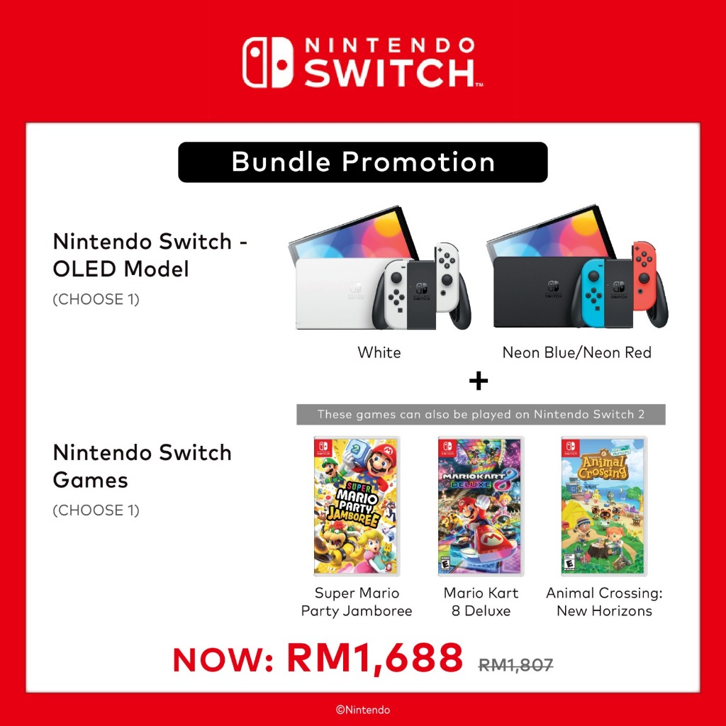 [Nintendo Official Store] Nintendo Brand Box (Worth Up to RM1,688 ...