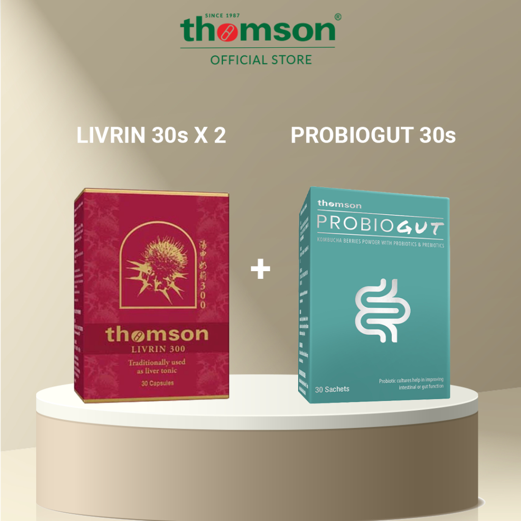 Thomson Livrin (30 capsules x 2) + ProbioGut (30 sachets) | Shopee Malaysia