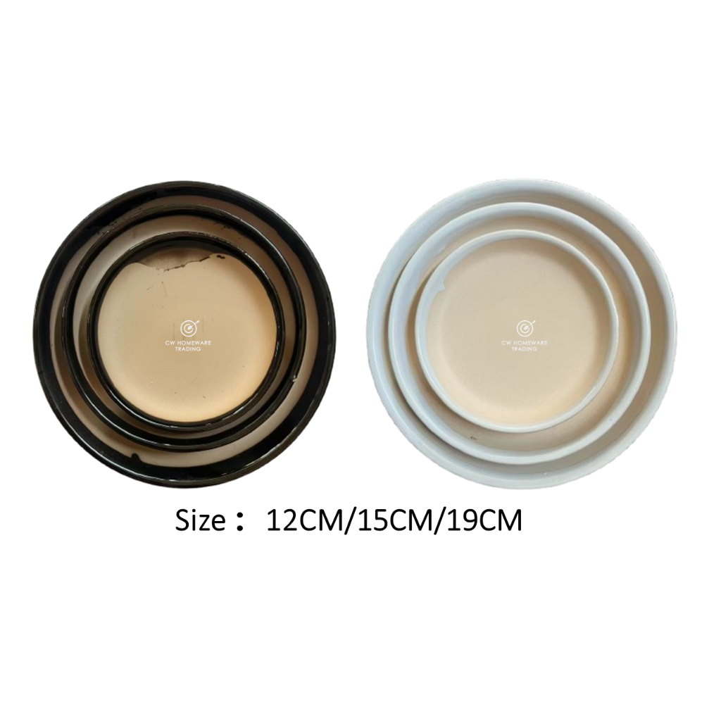 Ceramic Plant Saucer Tray – Drip Tray for Flower Pots & Planters｜Dulang ...