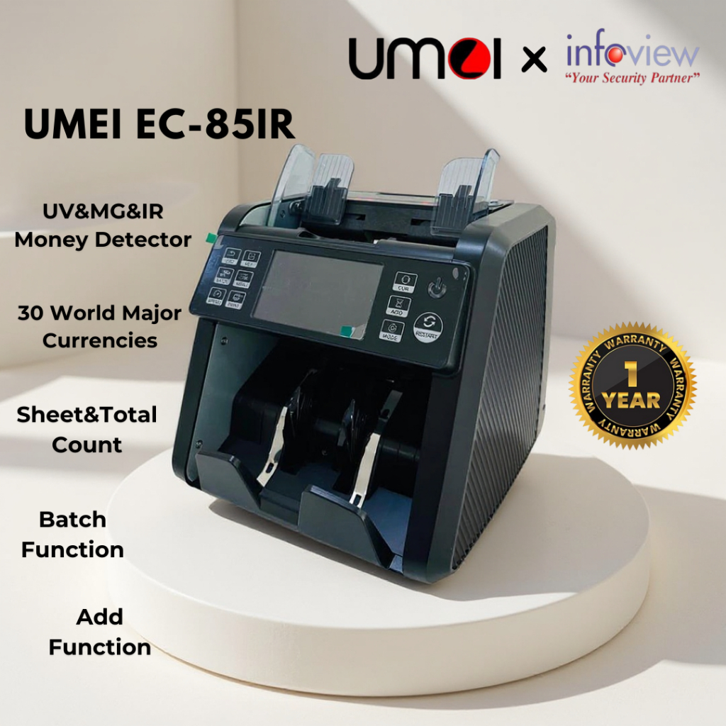 UMEI EC-85iR Bank Grade Serial Number Note Counting Machine / Bill ...